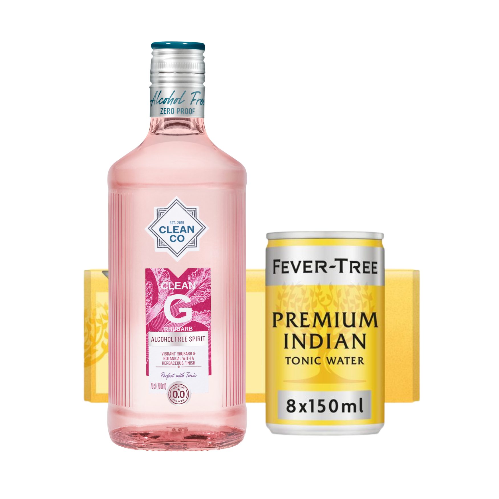 Clean Rhubarb G+T | Alcohol-Free Spirit Bundle